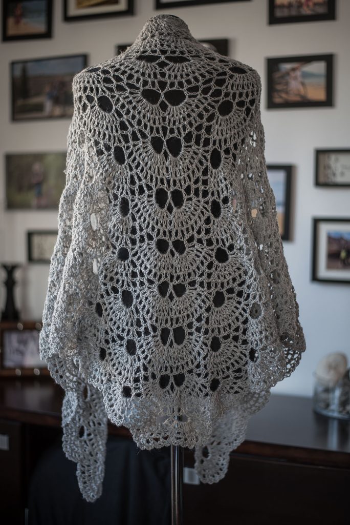 Chusta Virus cieniowana morska wzór - CraftDNA - etole ślubne, chusty ...