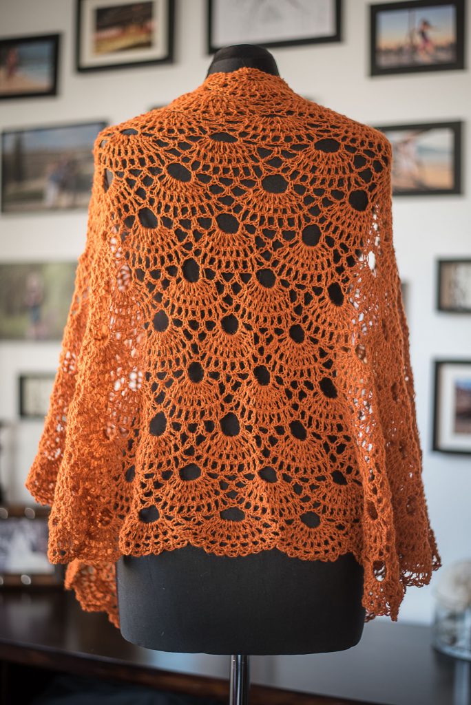 Chusta Virus błękitna WZÓR - CraftDNA - etole ślubne, chusty szydełkowe ...